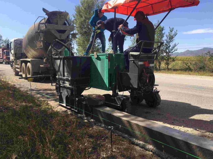 Highly Maneuverable Slipform Paver For Curbs Slope Protection And ...